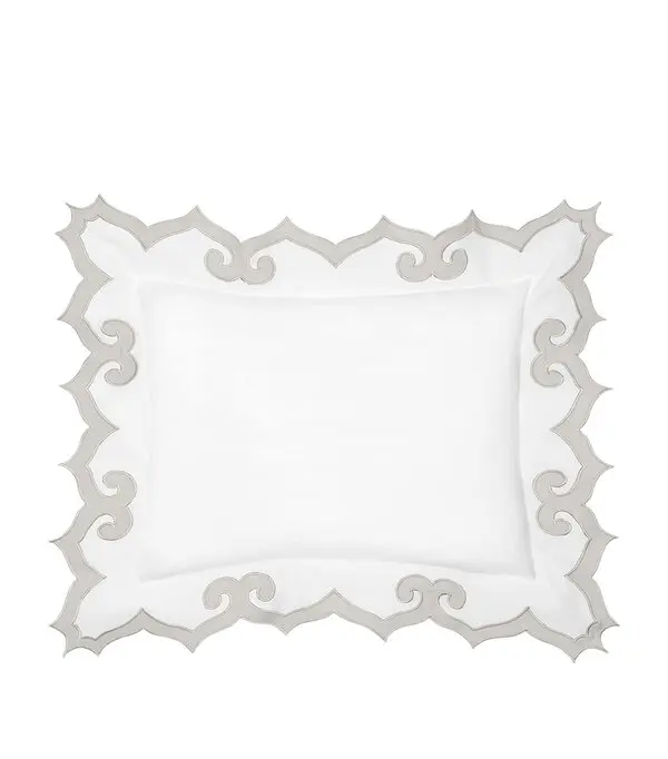 PRATESI Marrakesh Boudoir Sham - Silver