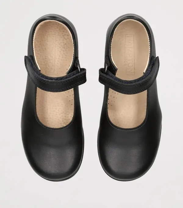 Trotters Emily Leather School Shoes - Navy