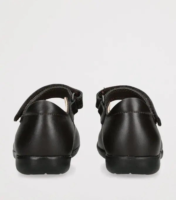 Trotters Emma Leather Mary Jane School Shoes - Brown
