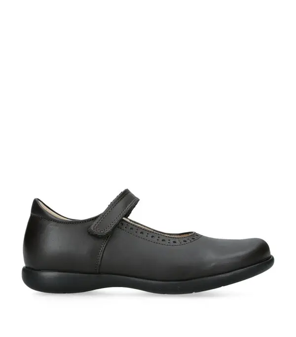 Trotters Leather Emma School Shoes - Brown