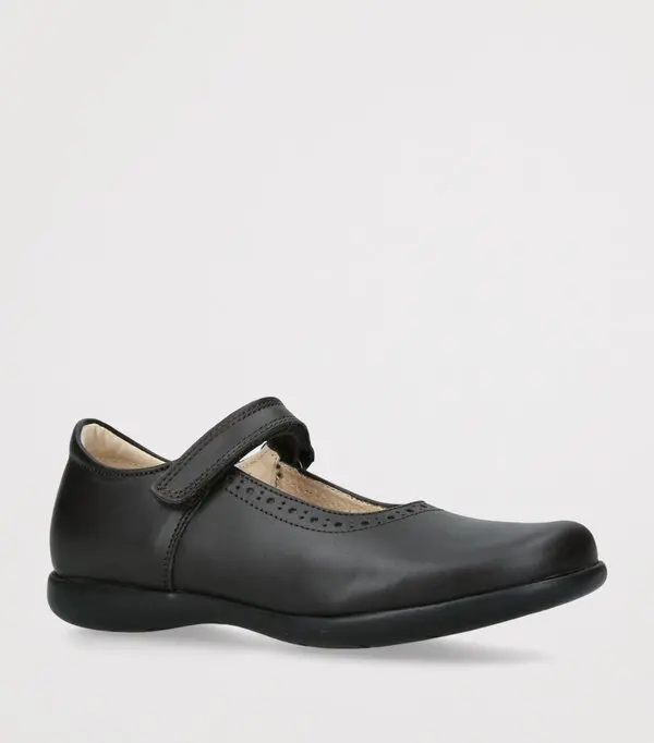 Trotters Leather Emma School Shoes - Brown