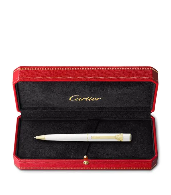 Cartier Panthère De Ballpoint Pen - White