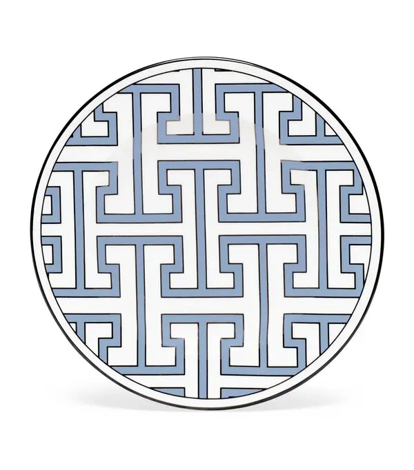O.W.LONDON Maze Tea Plate - Blue
