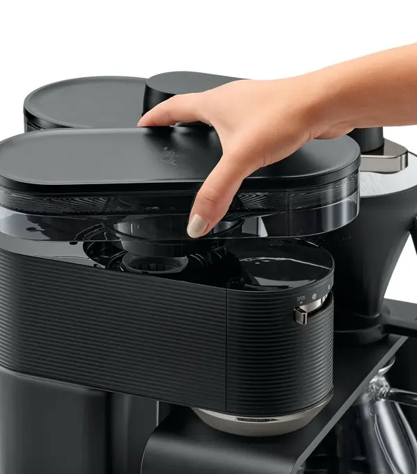 MELITTA Epos Chrome Coffee Machine With Grinder