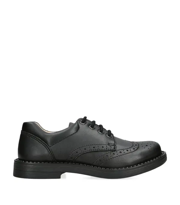 Trotters Hamish Leather Brogue School Shoes