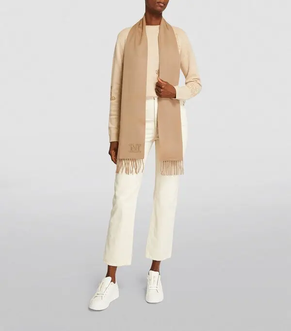Max Mara Cashmere Scarf - Beige