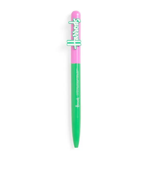 Harrods Logo Topper Ballpoint Pen - Pink