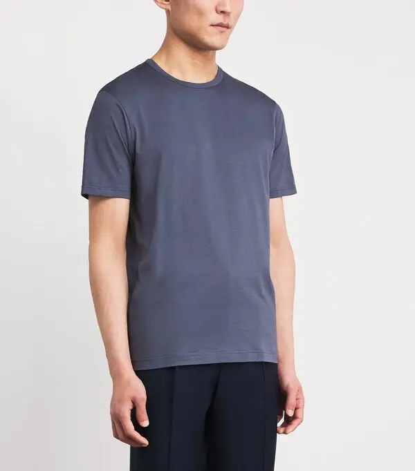 Sunspel Supima Cotton Classic T-shirt - Navy
