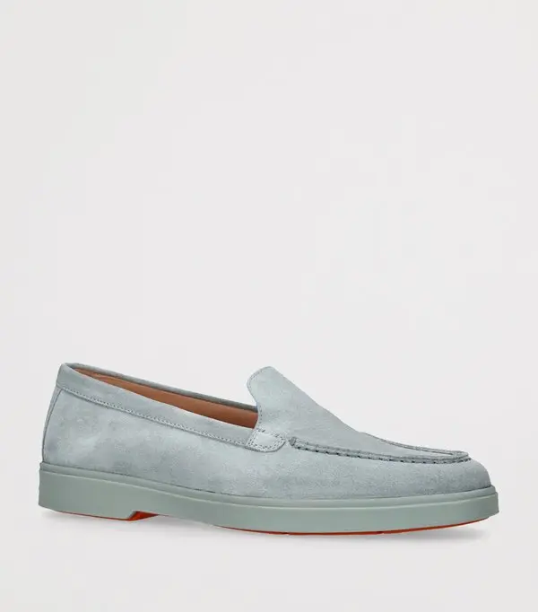 Santoni Suede Loafers