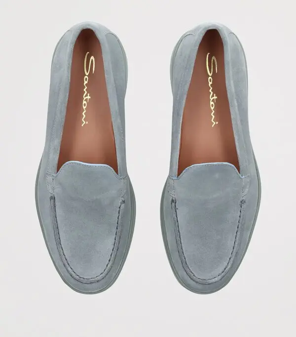Santoni Suede Loafers
