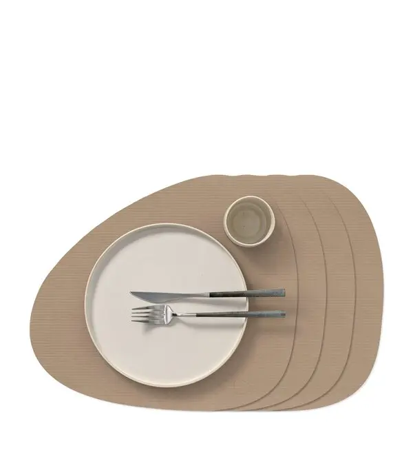 LIND DNA Large Curve Corduroy Placemat - Brown