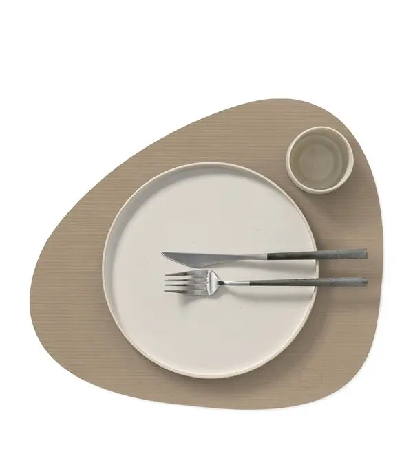 LIND DNA Large Curve Corduroy Placemat - Brown