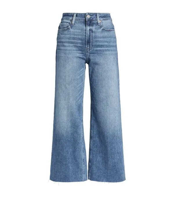 Paige Anessa High-rise Wide-leg Jeans - Blue