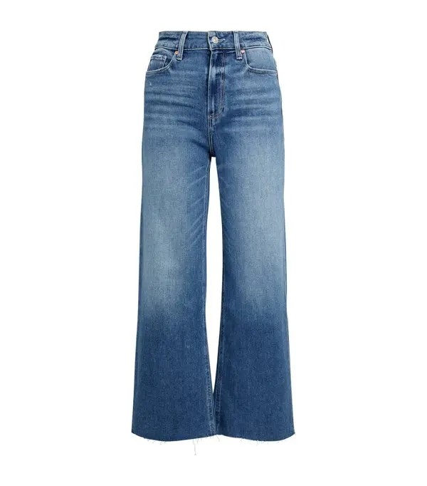 Paige Anessa High-rise Wide-leg Jeans - Blue