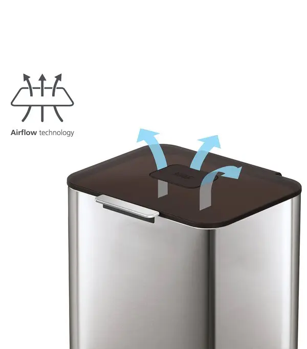 JOSEPH JOSEPH Stainless Steel Totem Bin - Silver