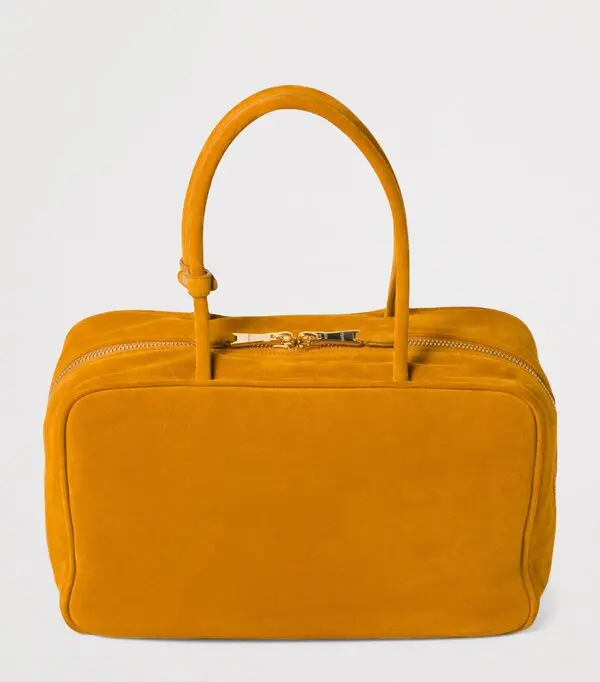 Miu Miu Suede Beau Top Handle Bag - Brown