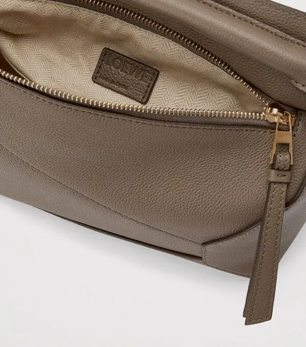 Loewe Small Leather Puzzle Edge Top-handle Bag