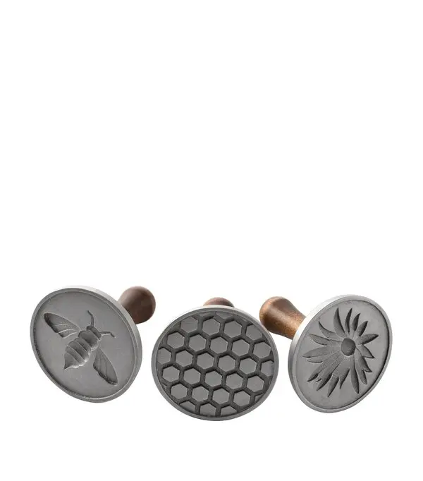 NORDICWARE Honey Bee Cast Cookie Stamps - Silver