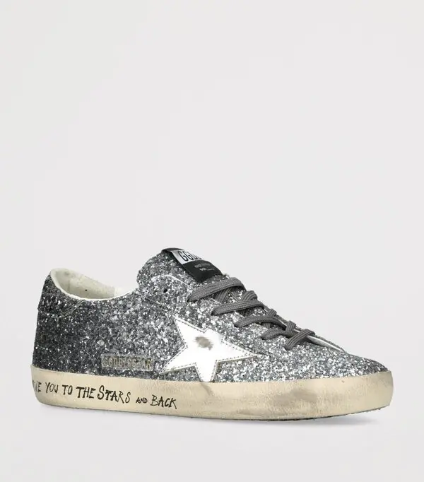 GOLDEN GOOSE Glitter Super-star Low Top Sneakers