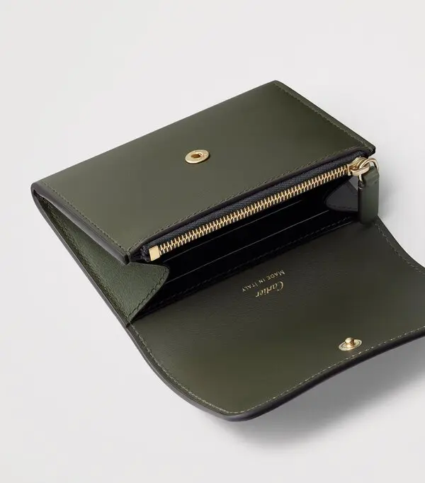 Cartier Mini Leather Panthère De Wallet - Green