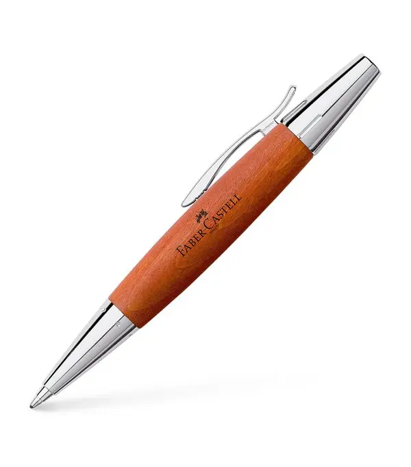 FABER-CASTELL E-motion Pearwood Ballpoint Pen - Brown