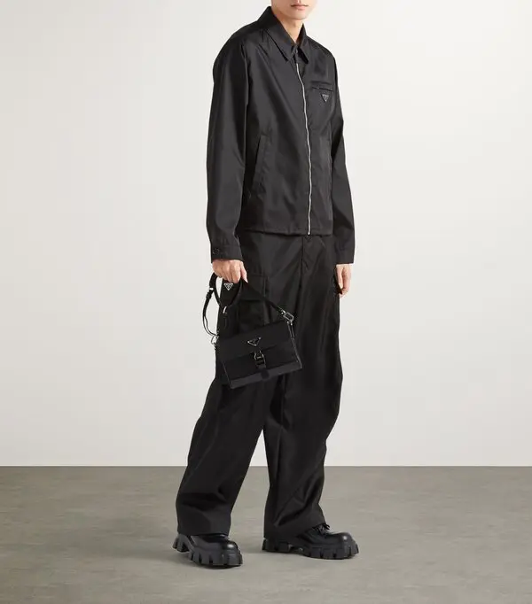 Prada Re-nylon Triangle Jacket - Black