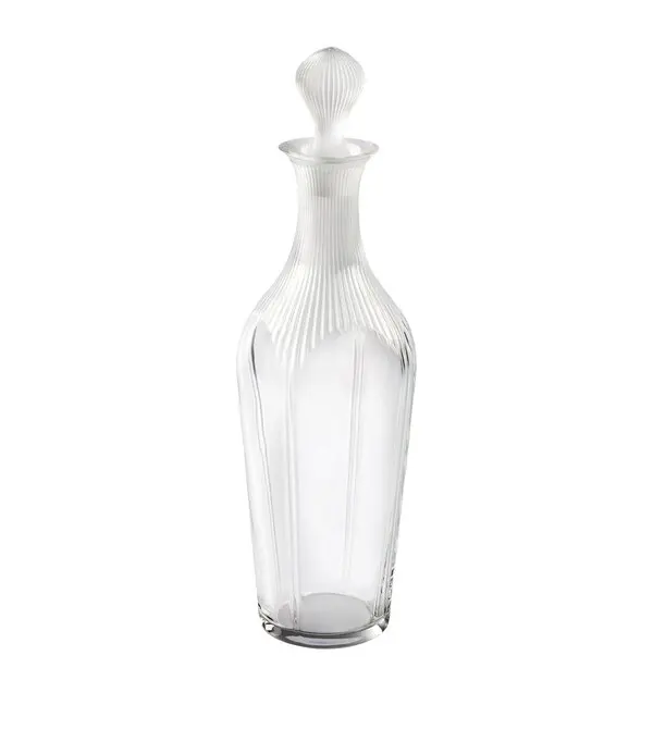 Lalique Crystal 100 Points Vintage Decanter - Clear