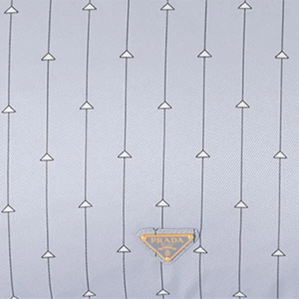 Prada Twill Triangle Stripe Pillow