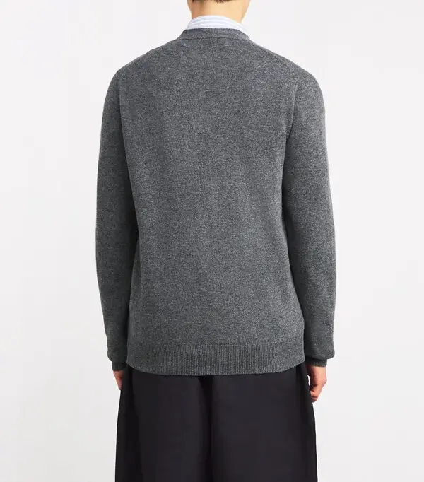Play Comme Des Garcon Wool Heart Cardigan