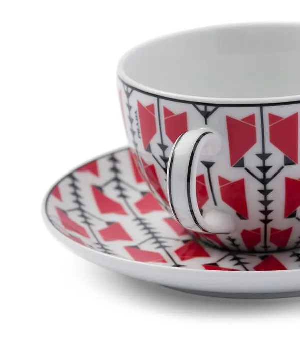 Prada Porcelain Cappuccino Cup And Saucer