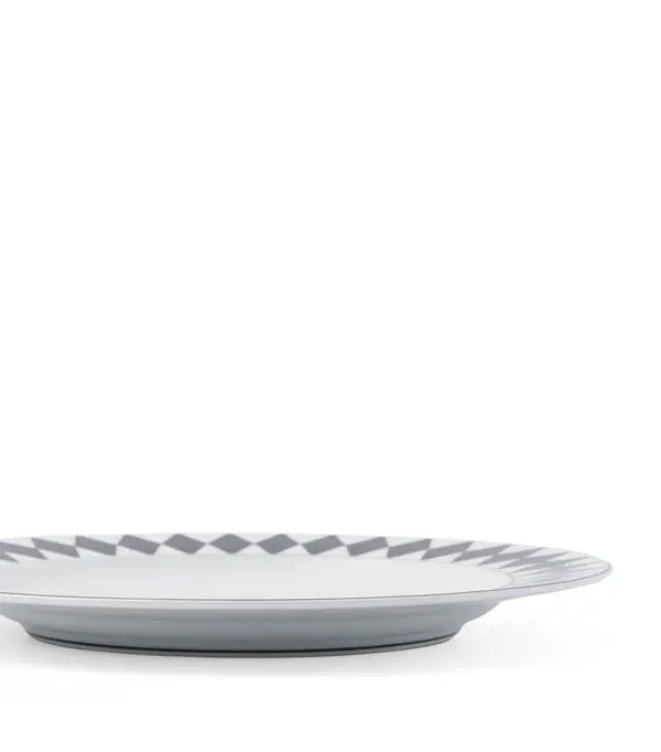 Prada Set Of 2 Chequerboard Dinner Plates