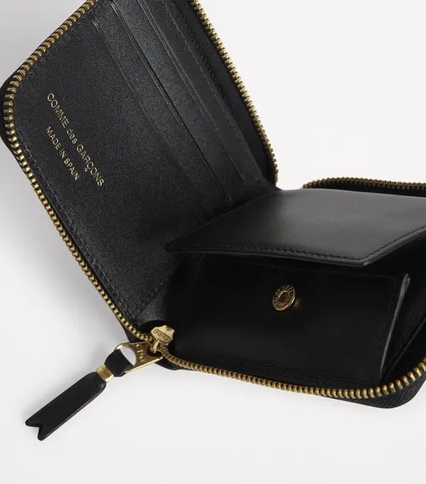 Comme Des Garçons Leather Zipped Wallet