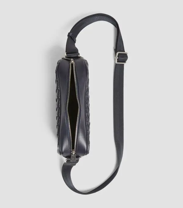 Bottega Veneta Small Intrecciato Camera Bag - Grey