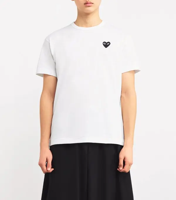 Play Comme Des Garcon Heart Logo T-shirt - White