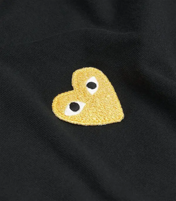 Play Comme Des Garcon Heart Logo T-shirt - Black