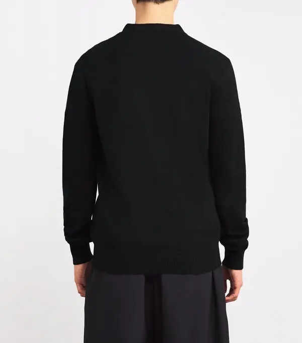 Play Comme Des Garcon Wool Heart Cardigan