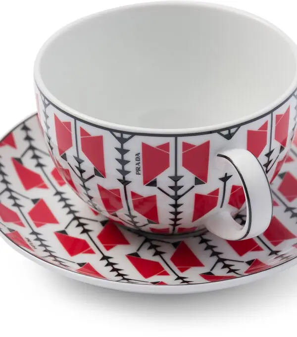 Prada Porcelain Teacup And Saucer