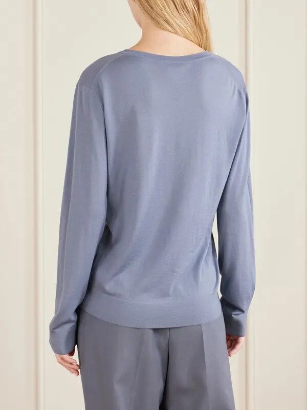 THE ROW Naius Wool V-neck Sweater