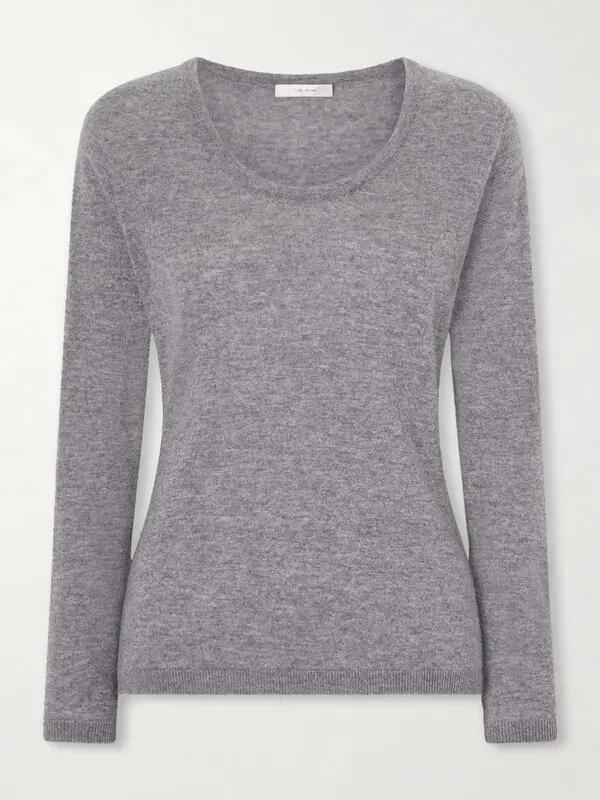 THE ROW Nezena Cashmere Sweater - Gray