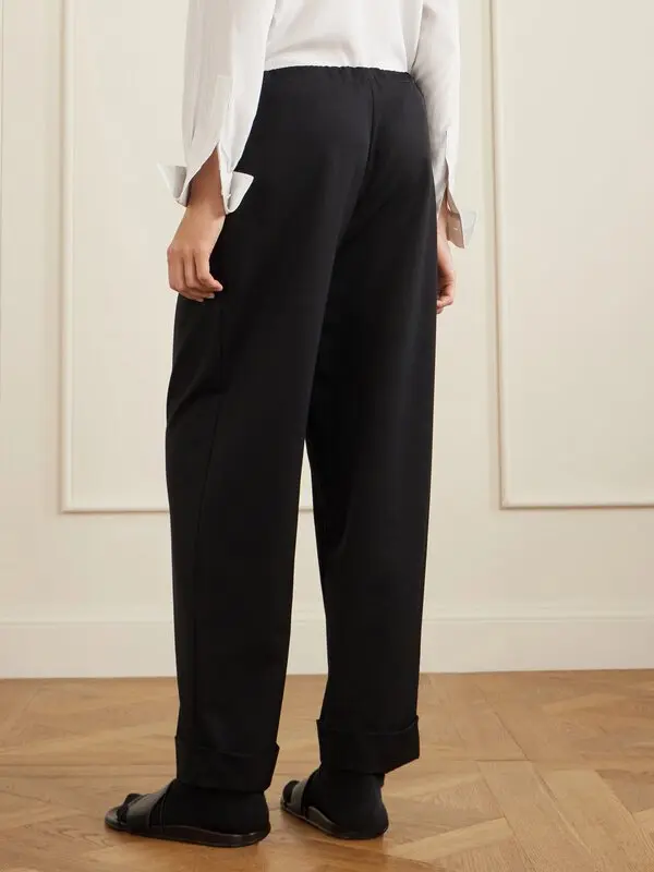 THE ROW Delano Wool-twill Wide-leg Trousers