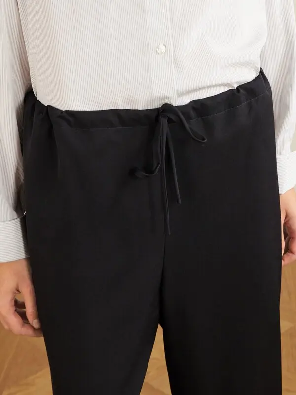 THE ROW Delano Wool-twill Wide-leg Trousers