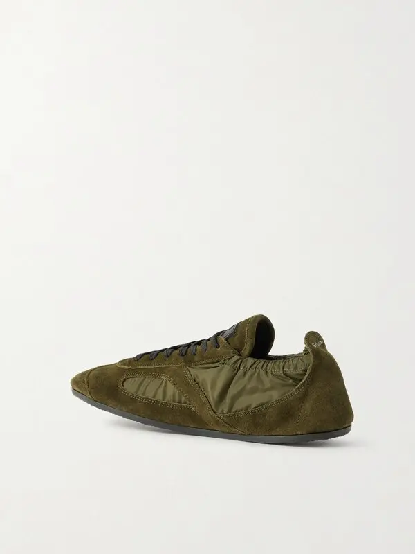 Proenza Schouler Suede And Nylon Lace-up Sneakers
