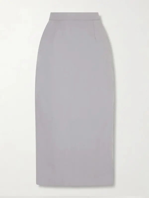 WILLY CHAVARRIA Cotton Midi Skirt - Gray