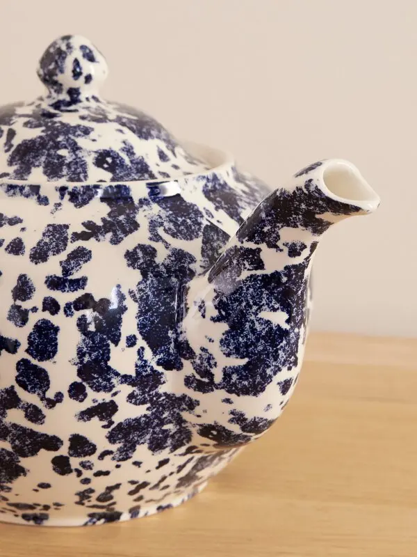 Ralph Lauren Burleigh Marble-effect Earthenware Teapot
