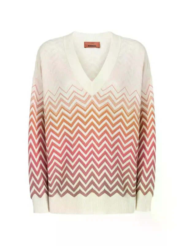 Missoni Chevron V-neck Long-sleeve Knitwear