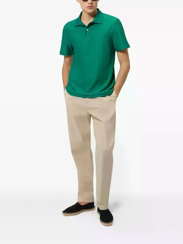 Missoni Zigzag-design Polo Shirt - Green