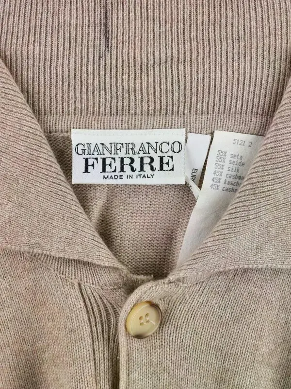 Gianfranco Ferre Polo Collar Button-fastening Knit Sweater