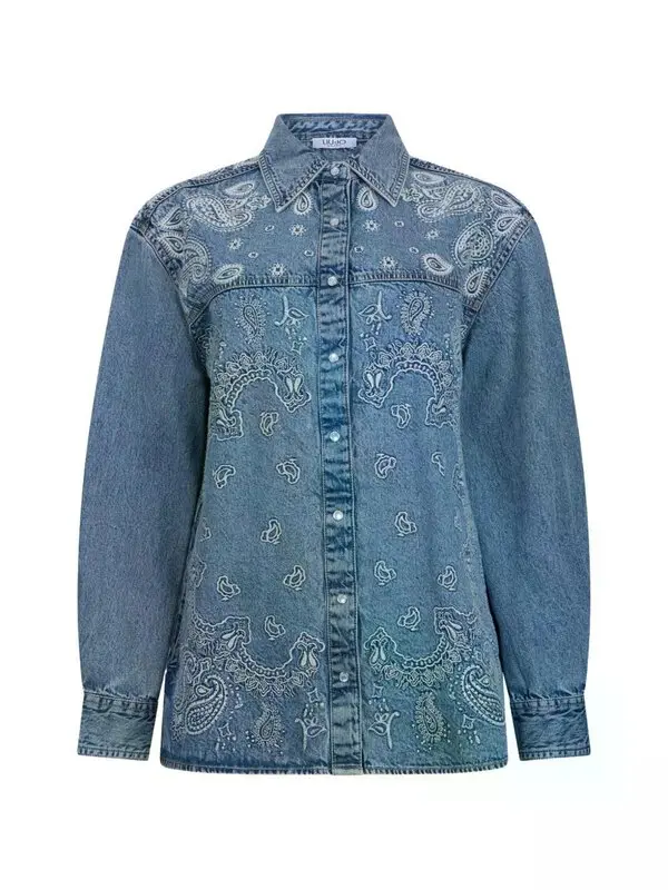 Liu Jo Embroidered Denim Shirt