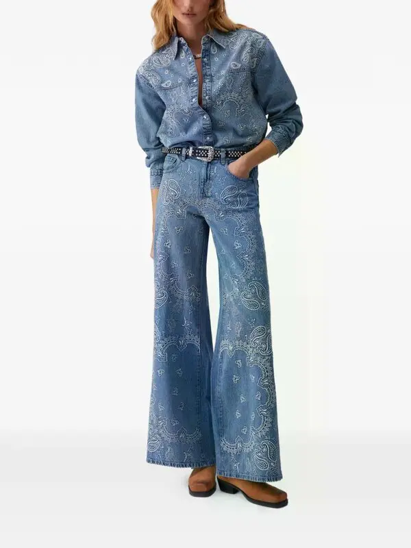 Liu Jo Embroidered Denim Shirt
