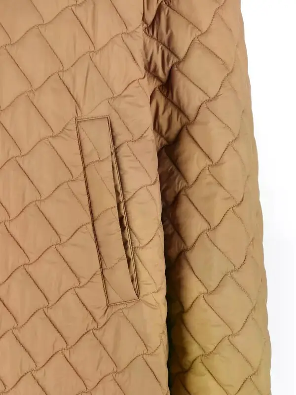Herno Quilted Hooded Jacket - Brown